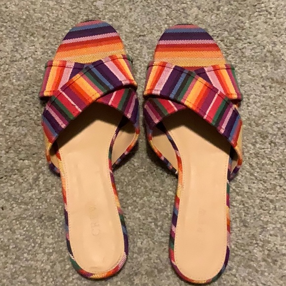J. Crew | Shoes | Multi Color Sandals | Poshmark